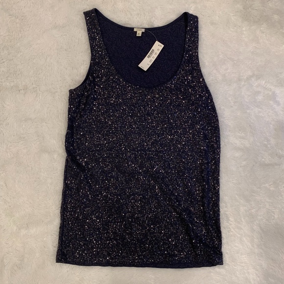 J. Crew | Tops | J Crew Sequin Tank Nwt | Poshmark